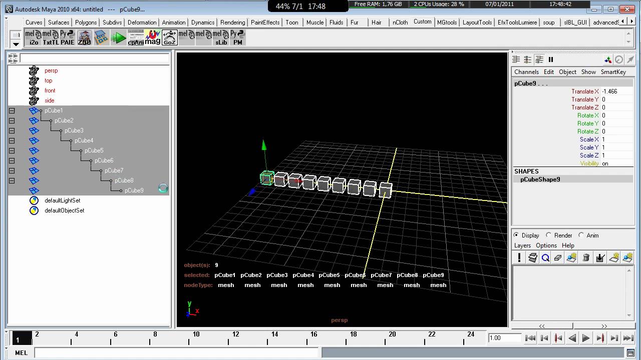 Autodesk Maya Tool - Nested Parent demo - YouTube