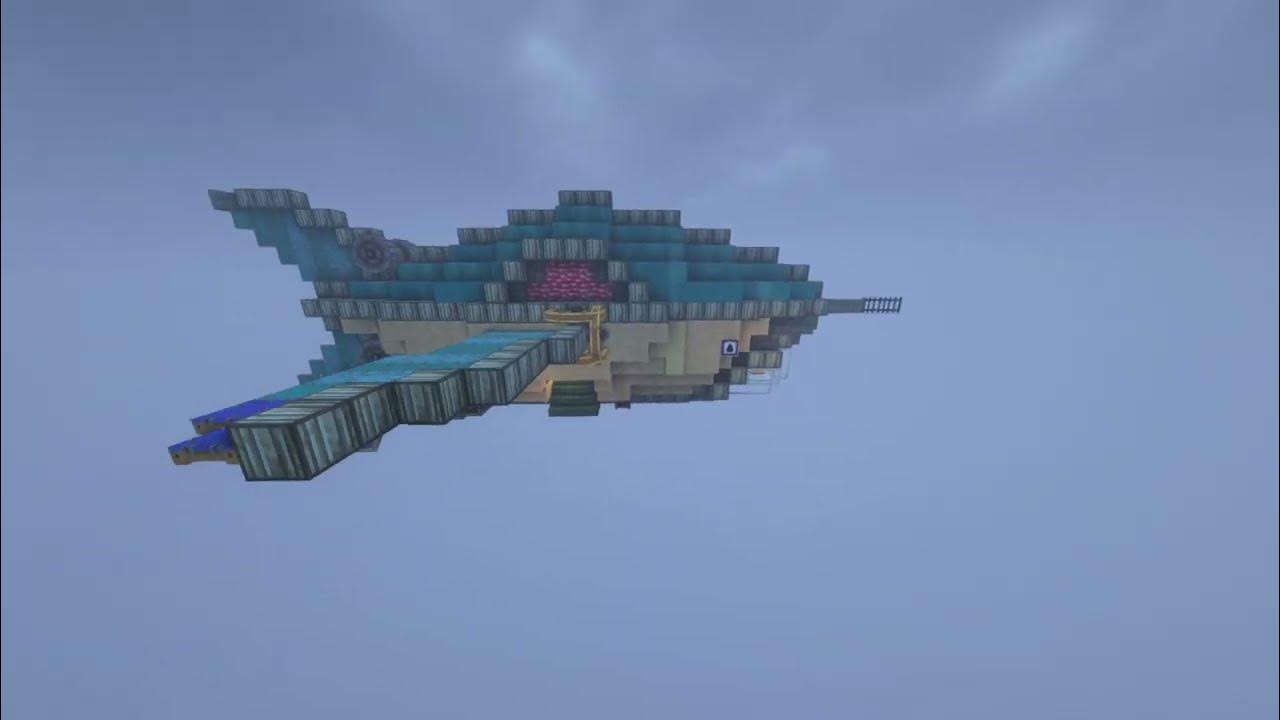 Minecraft Create:Aeronautics, Mini Whale Airship - YouTube