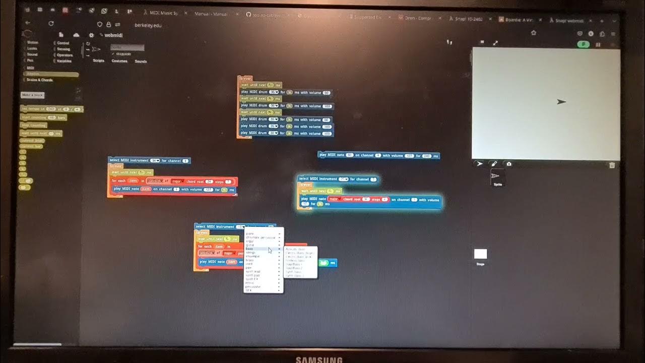 Proof of concept: Live coding music with Snap! - YouTube