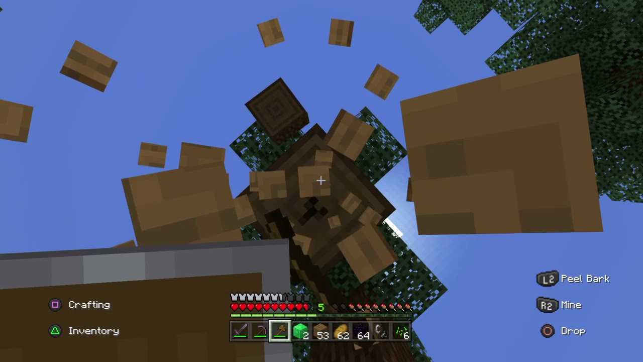 Minecraft building a shed. - YouTube