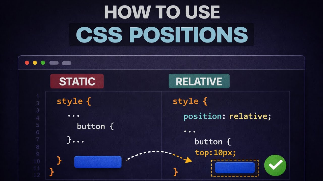 Learn CSS Positioning in 2minutes | Be a Layout Professional - YouTube
