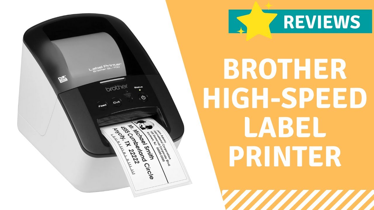 Brother QL-700 High-speed Professional Label Printer Overview - YouTube
