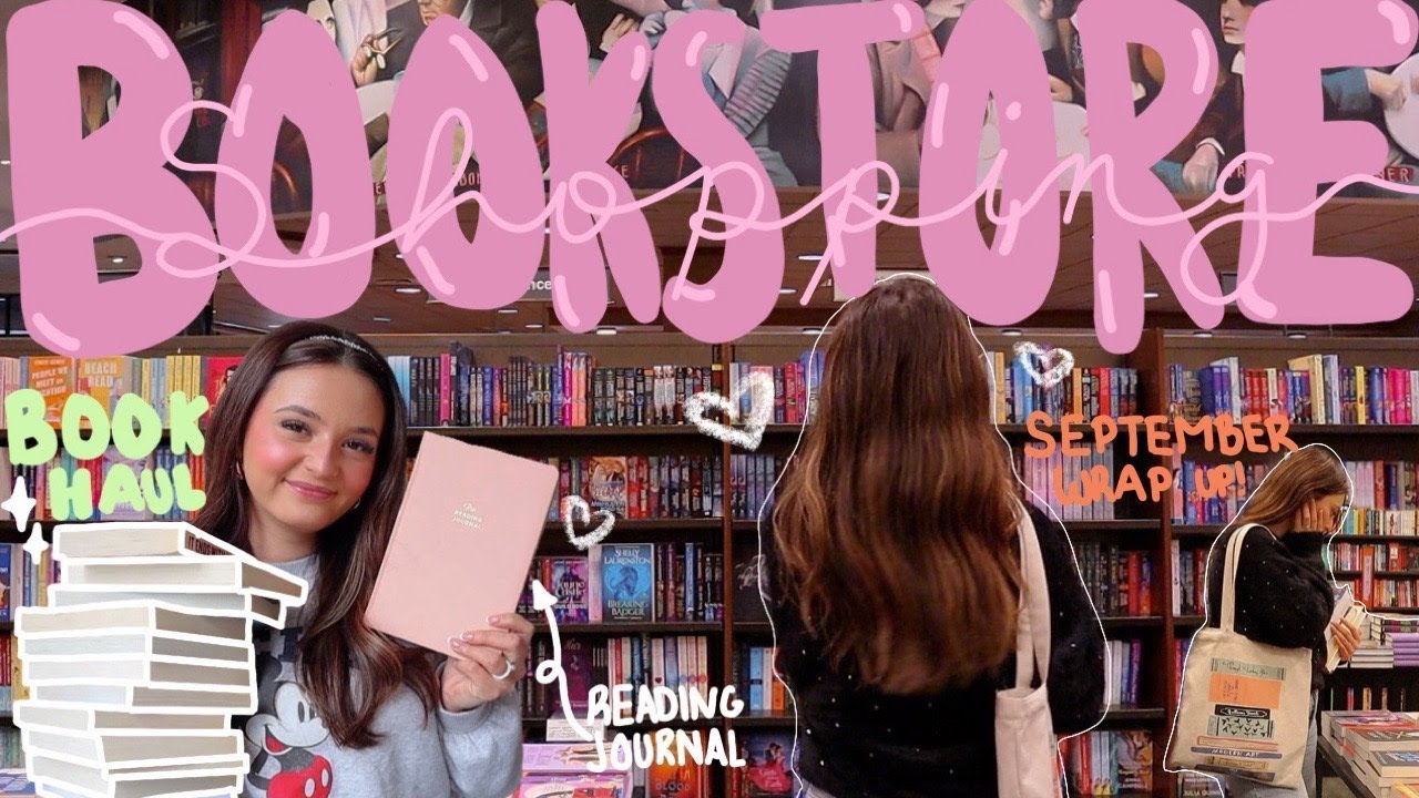 the ultimate book video!! 🍂🪵☕️ bookstore vlog, book haul, reading ...