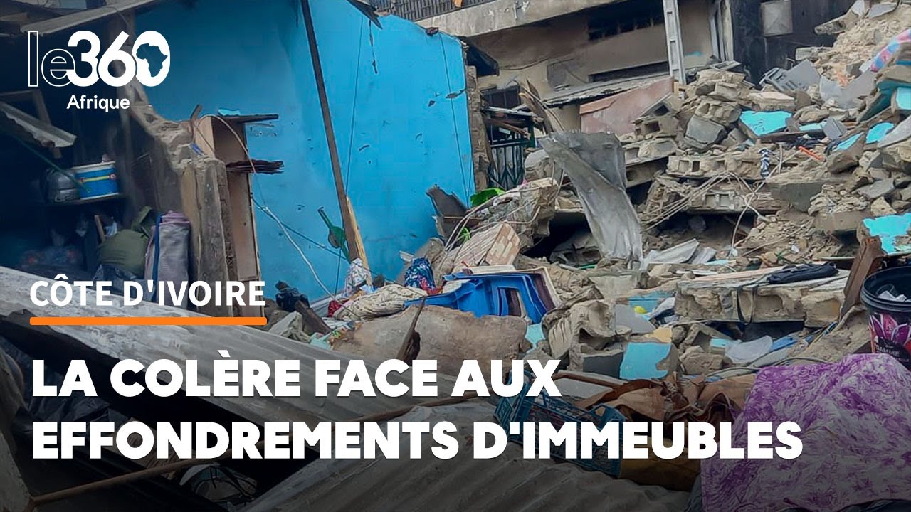 Les effondrements d’immeubles se multiplient, les Abidjanais dénoncent - YouTube