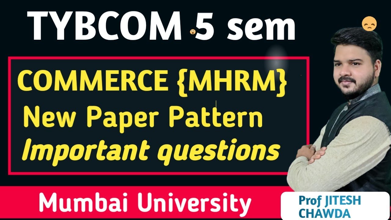 Tybcom 5 Sem | Commerce New Paper Pattern | Important questions ...