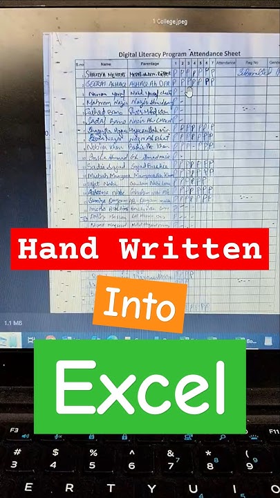 📝Handwritten Sheet to Excel Using ChatGPT (Free & Easy!)" #shorts #chatgpt #ai - YouTube