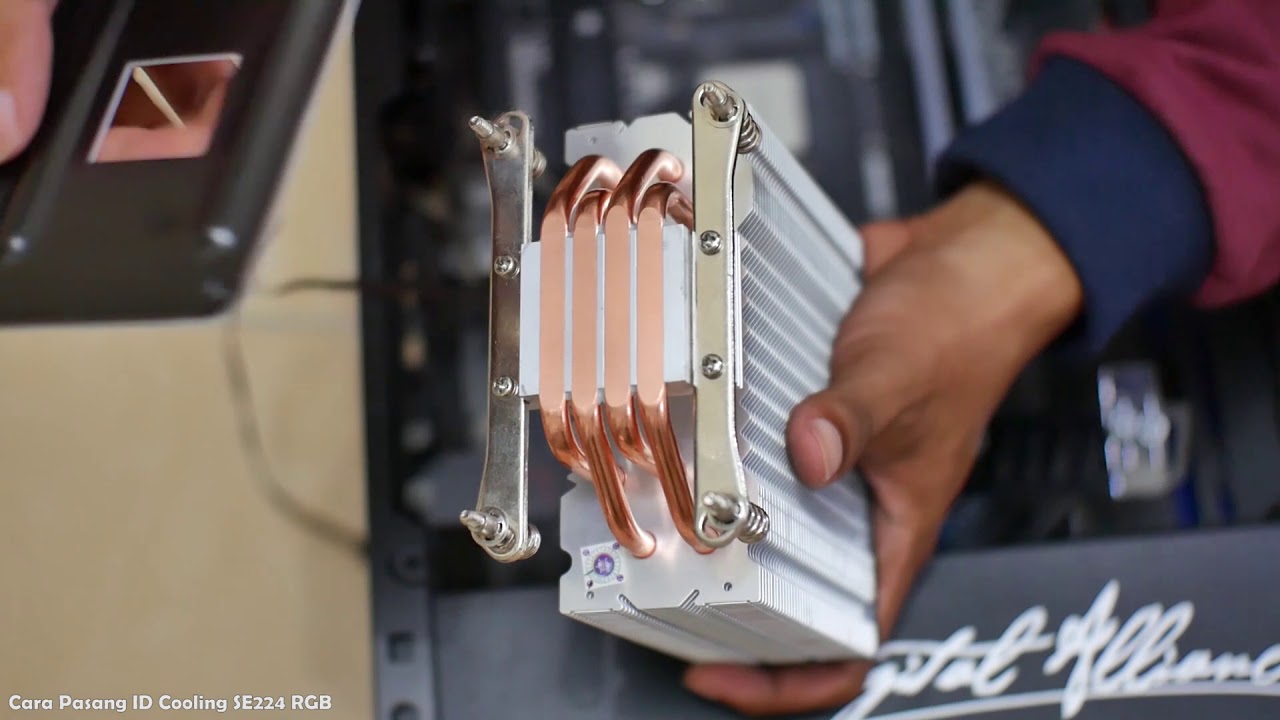 Cara Pasang CPU Cooler ID Cooling SE224 RGB - YouTube