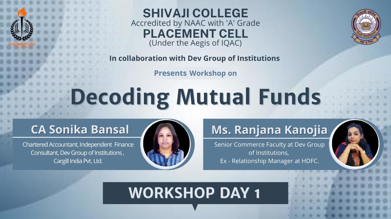 Workshop: Decoding Mutual Funds | Day 1 - YouTube