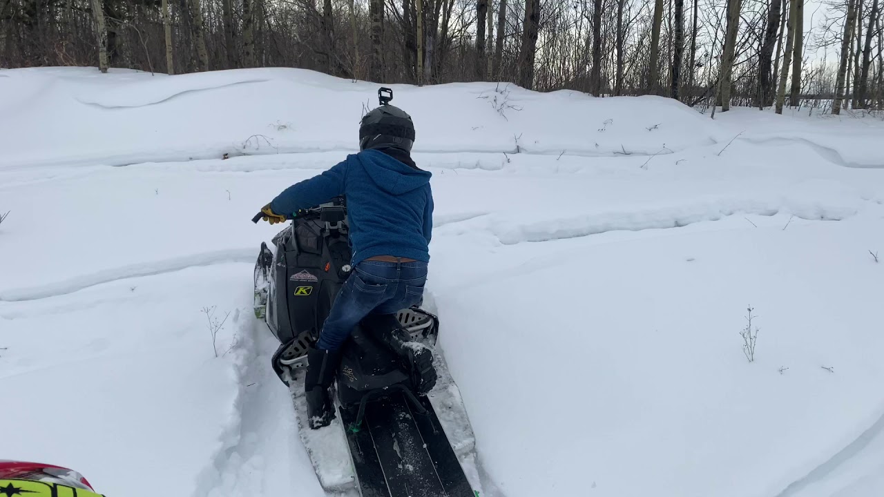 Snowmobiling In Saskatchewan - YouTube