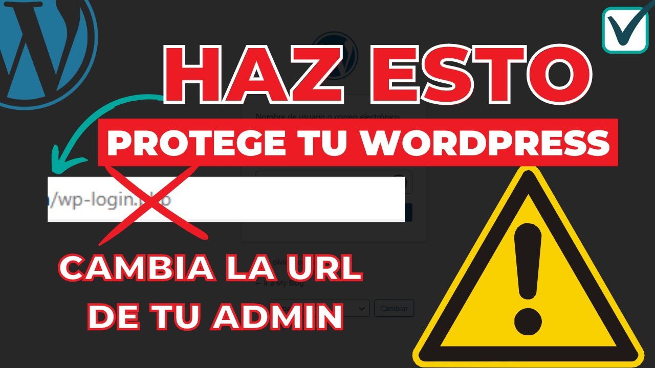 👉HAZ ESTO Para Proteger Tu URL De Acceso Al Administrador De Wordpress - WPS Hide Login - YouTube