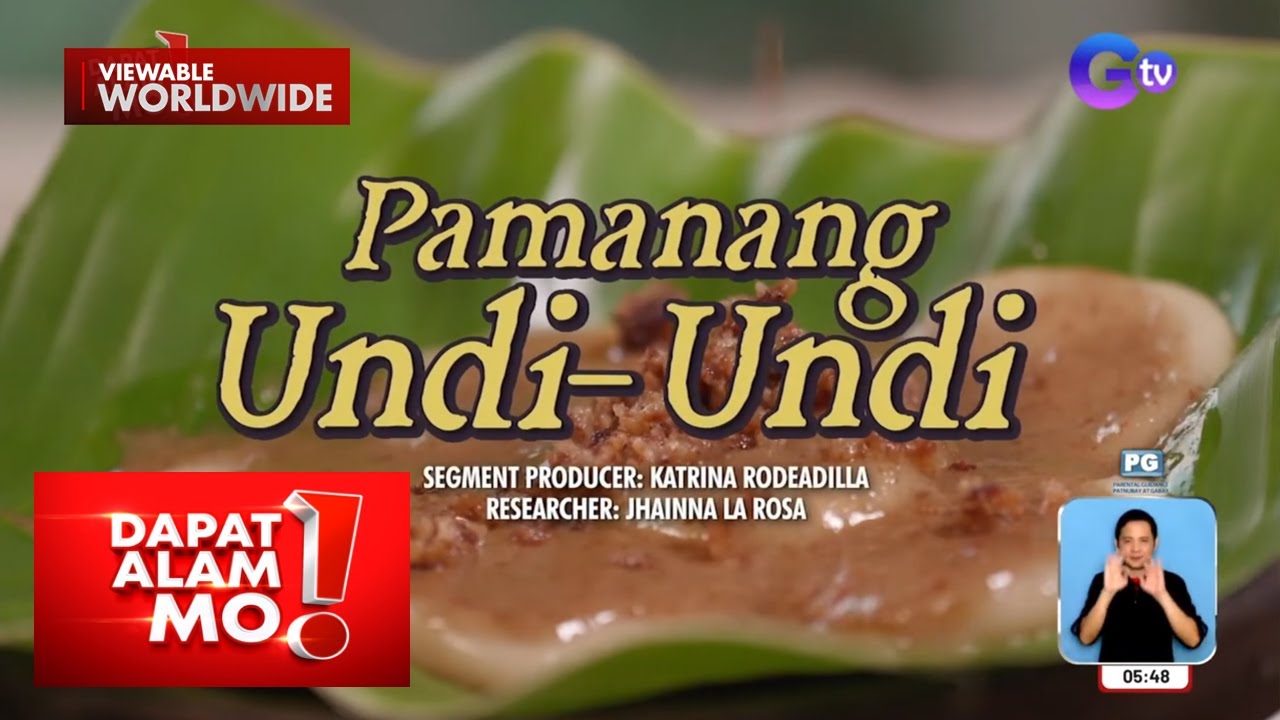 Pagluluto ng kakanin na “undi-undi,” alamin | Dapat Alam Mo! - YouTube