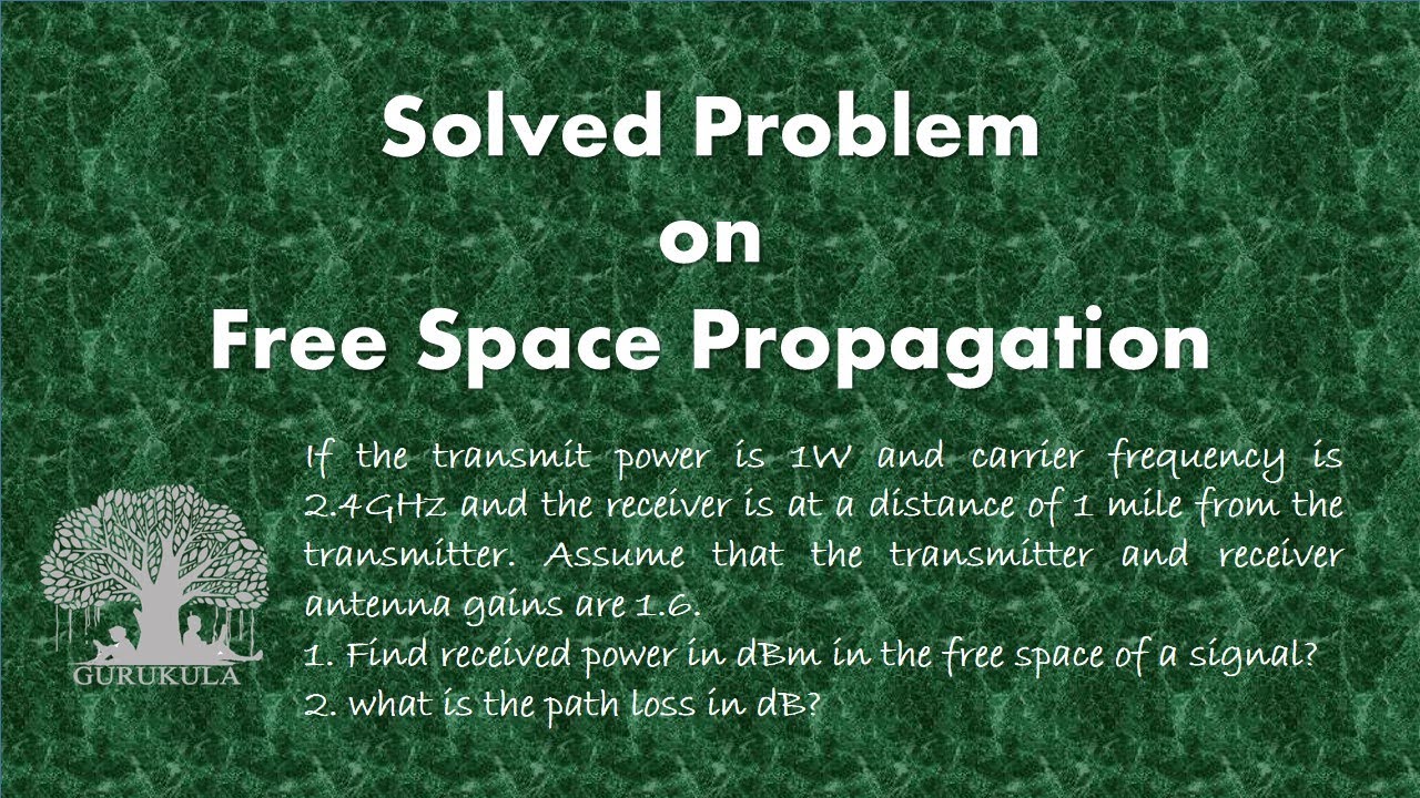 Free Space Propagation Solved Problems 2 | Wireless Communication ...
