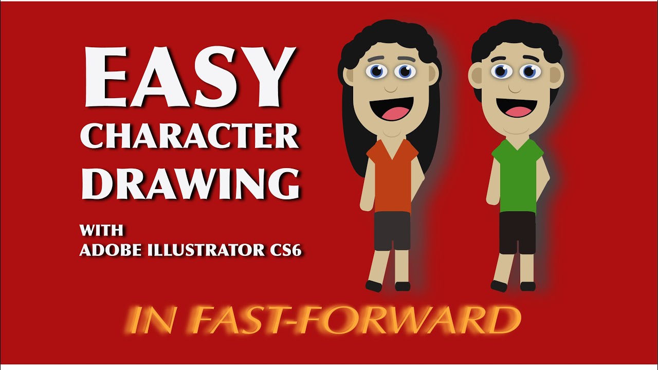 Vector Characters in Adobe Illustrator - IN FAST FORWARD!!! - YouTube