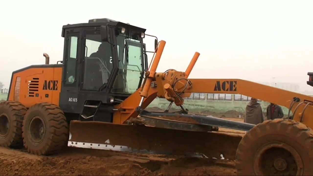ACE Motor Grader| Soil Compactor| Working Video - YouTube