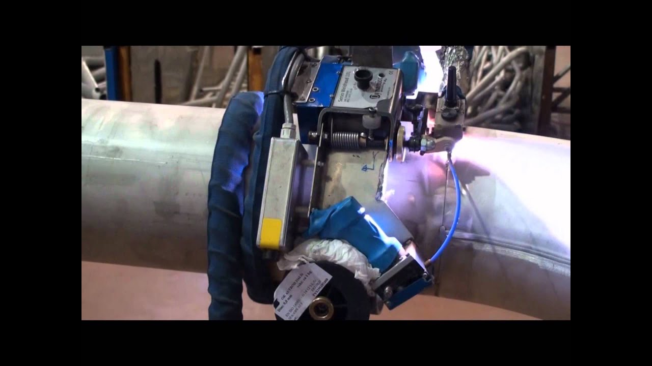 Orbital welding of stainless pipe with automatic penetration control ...