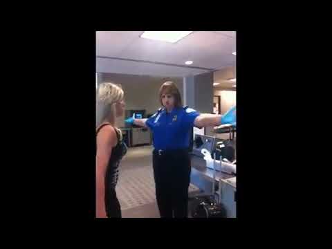 2 women get a TSA pat down at san Diego airport - YouTube