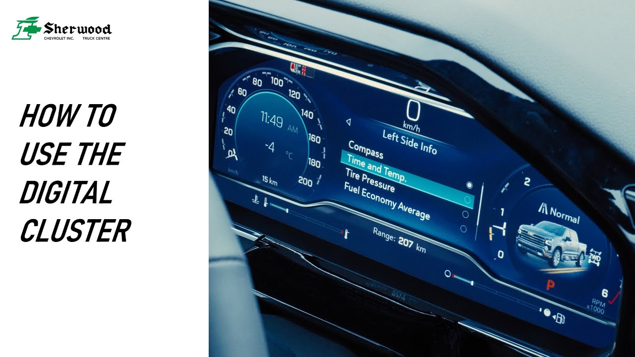 How To Use the Digital Cluster - YouTube