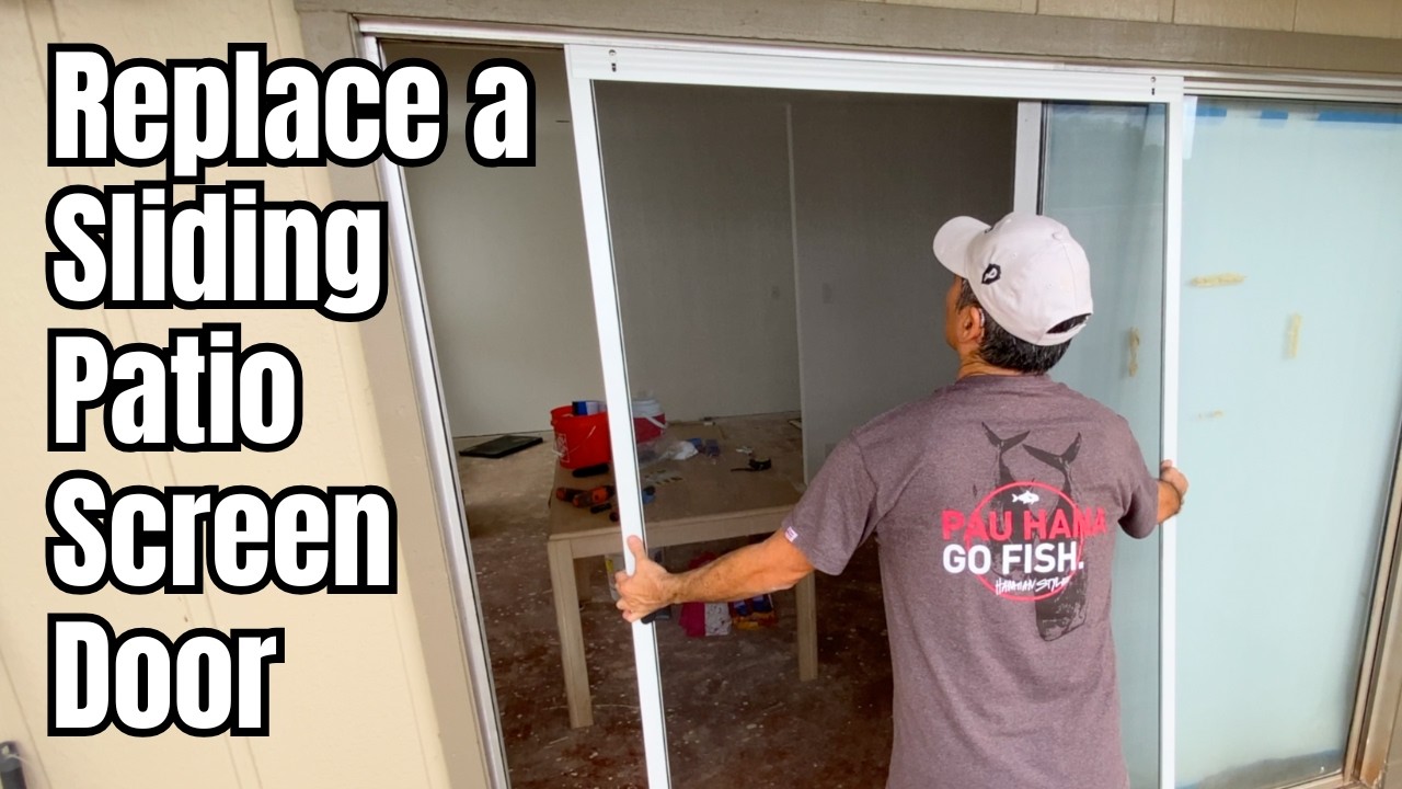 Dad's Guide for Replacing a Sliding Patio Screen Door - YouTube