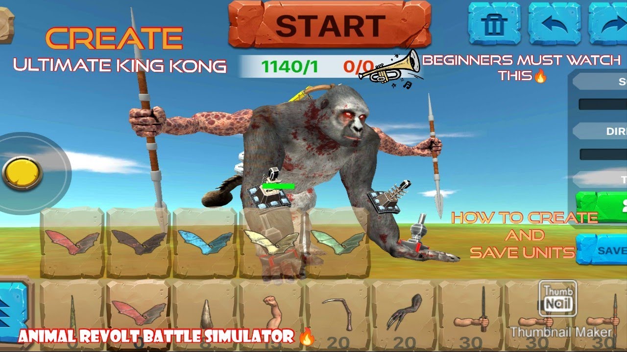 animal revolt battle simulator - How to Create ultimate King Kong in ...