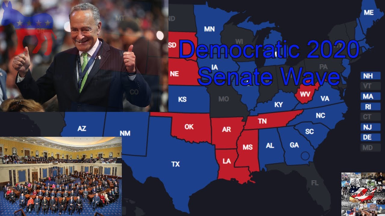2020 Senate Prediction - Democrats Best Case Scenario - YouTube