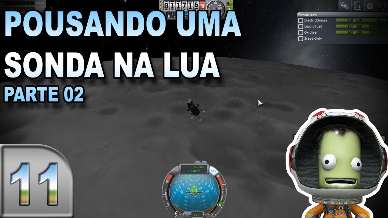 Pousando uma sonda na Lua - E11 Pt2 - Kerbal Space Program - Pesterenan - YouTube