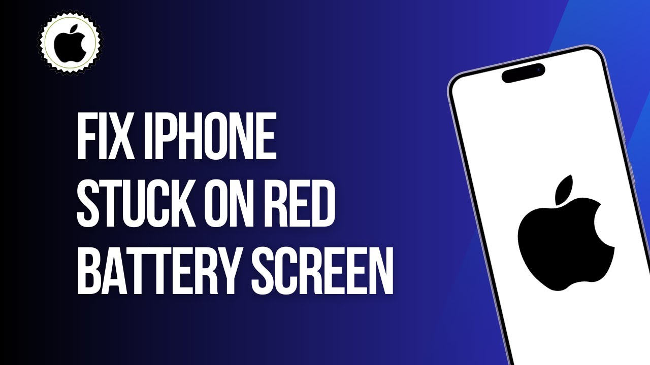 How to Fix iPhone stuck on Red Battery Screen - YouTube