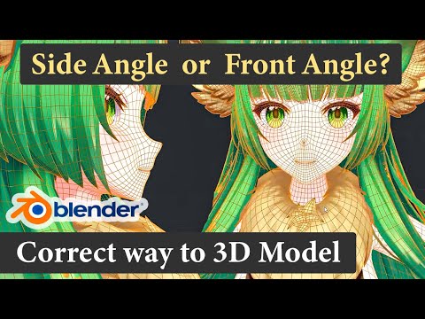 How To Model 2D Anime Angles into 3D?  - Blender 3D Modeling