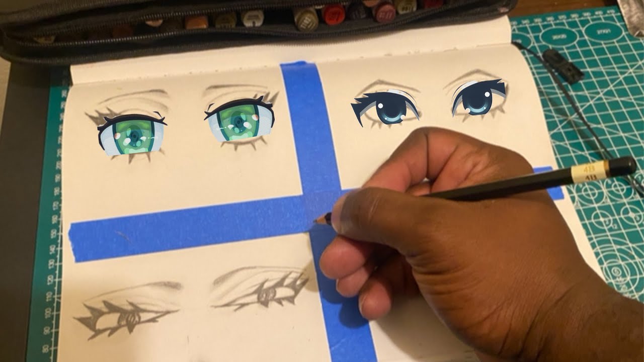How to Draw 3 Epic types of Anime Eyes #shortvideo #anime - YouTube
