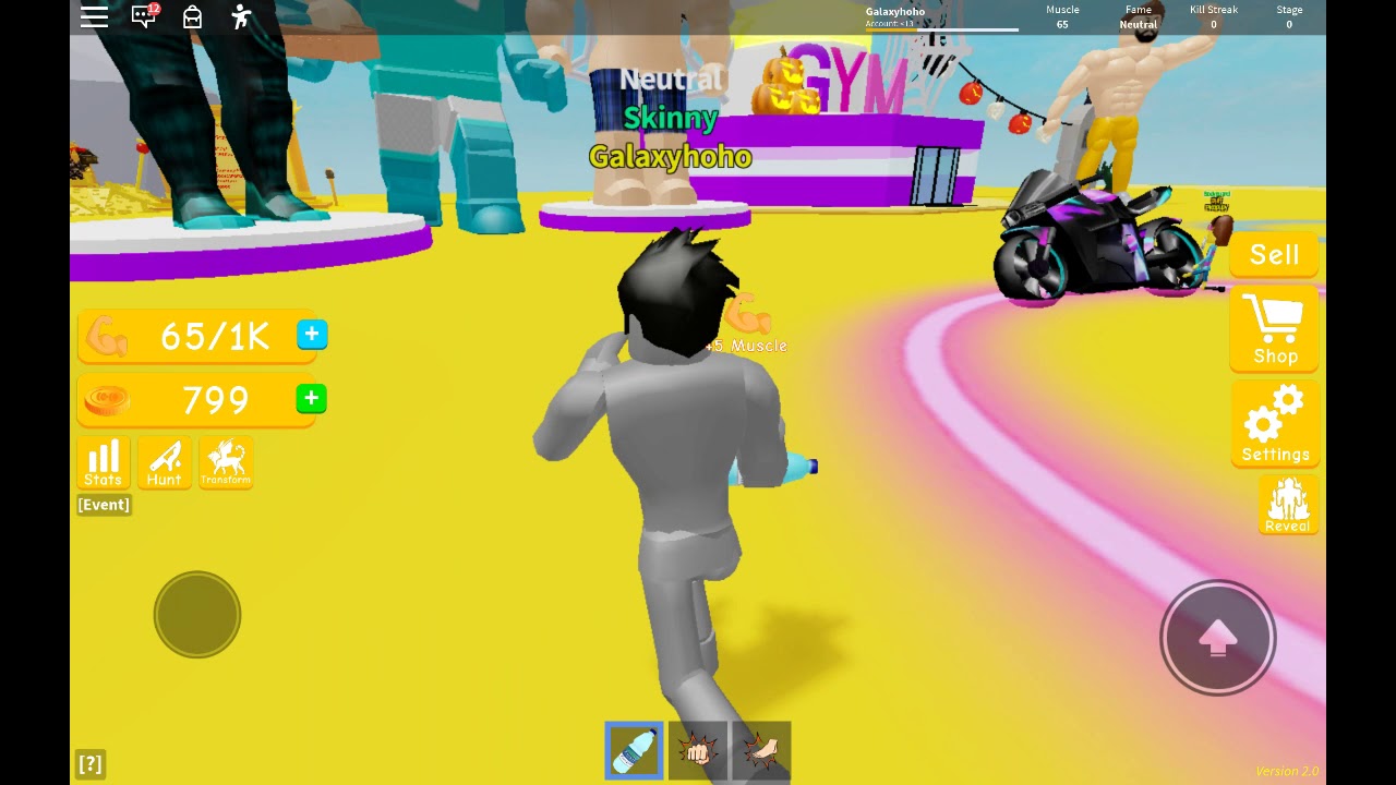 Playing lifting sim - YouTube