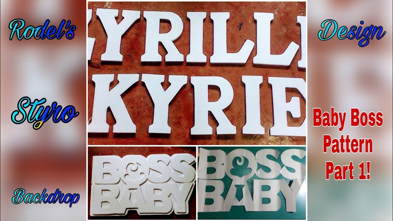 Baby Boss Making Pattern Styro Backdrop Design - YouTube