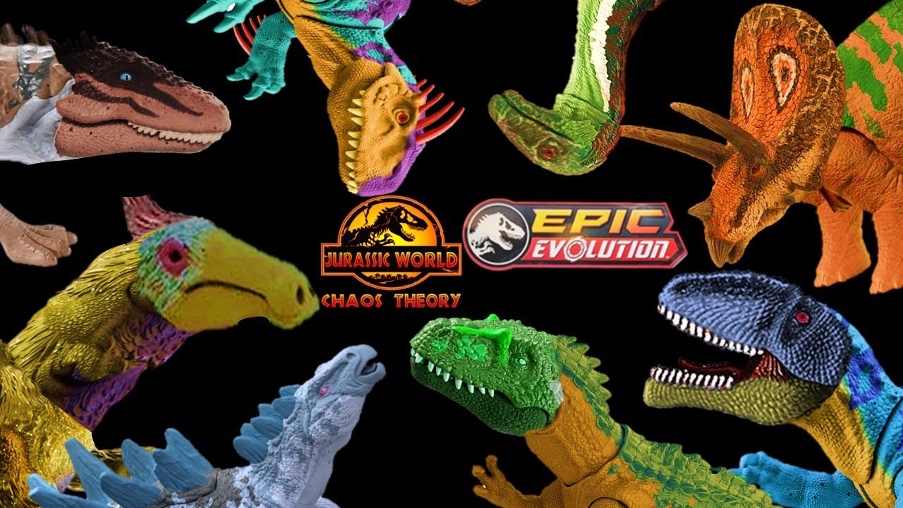 Jurassic world Chaos Theory epic Evolution Wave 3 custom dinosaur toy ...