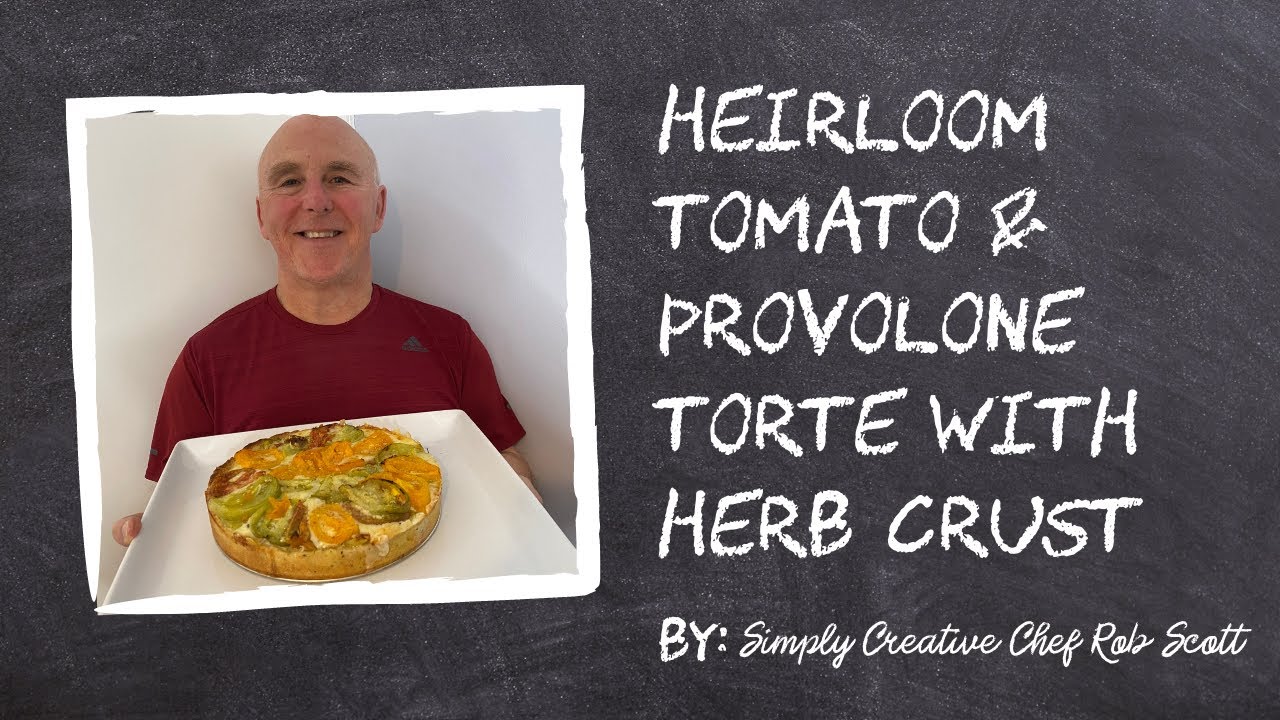 Heirloom Tomato & Provolone Torte with Herb Crust by Simply Creative ...