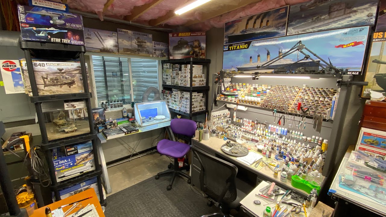 Organizing an area in the model shop - YouTube
