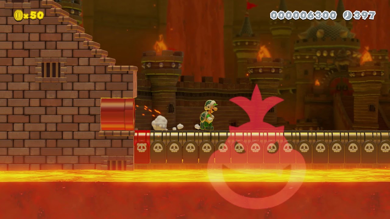 Super Mario Maker 2 Level Showcase: Lava Serpents Domain - YouTube