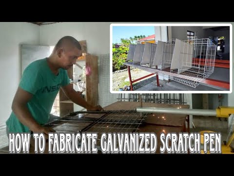 HOW TO FABRICATE GALVANIZED SCRATCH PEN | CAGE MAKER - YouTube