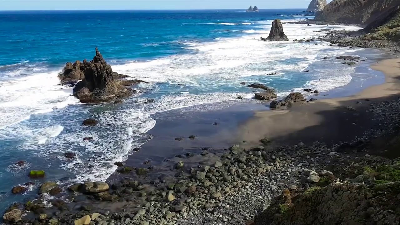 Beach Ocean view nature background [No Copyright] 1080 Full HD - YouTube