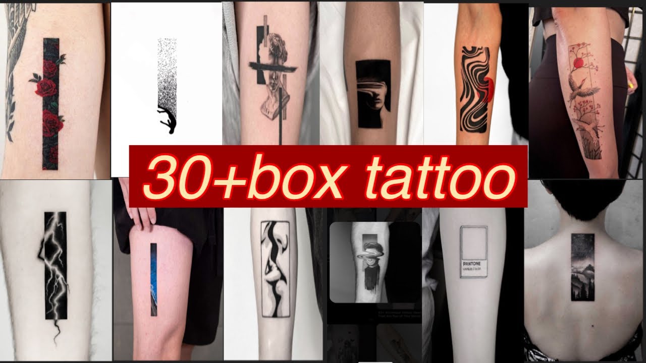 square tattoo idea|| box tattoo idea || # tattoo - YouTube