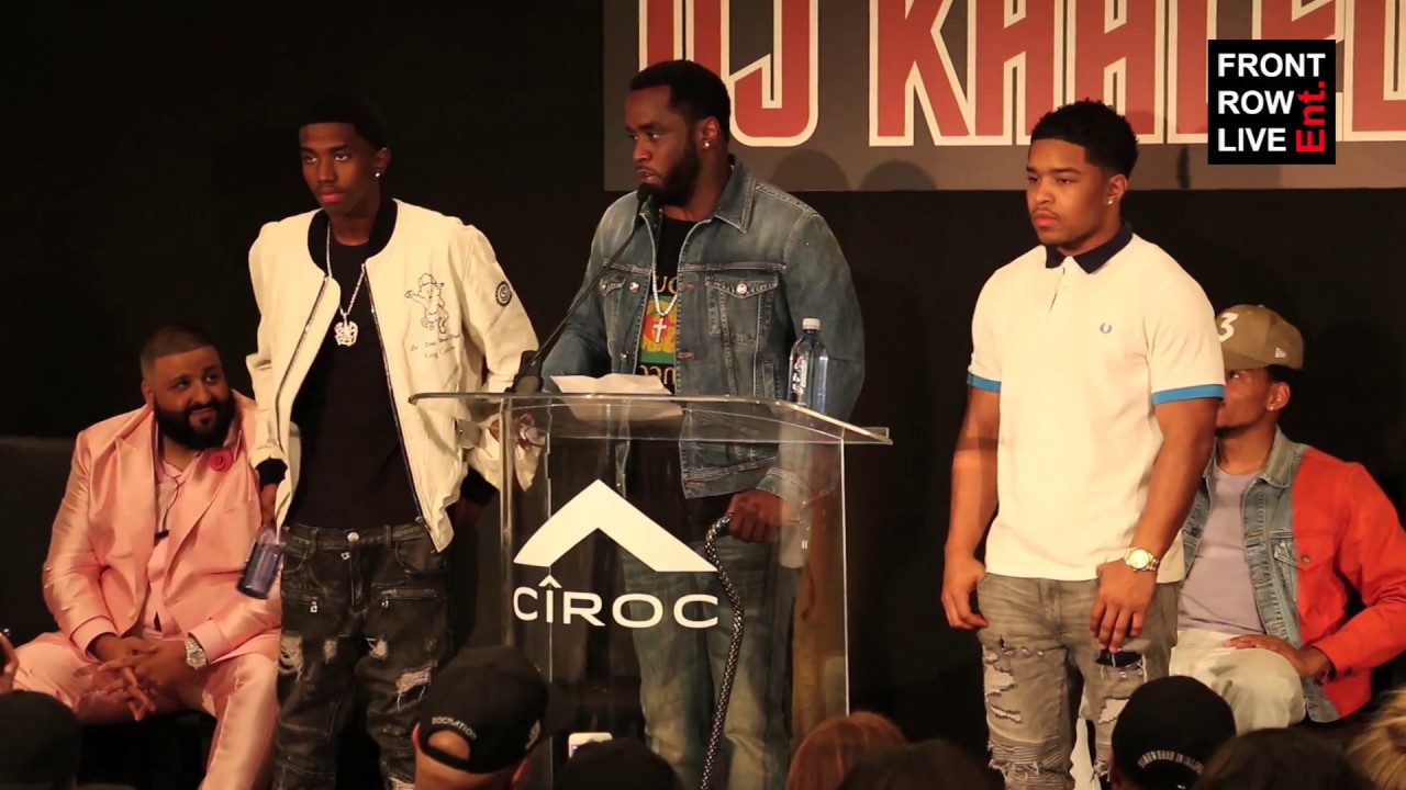 DJ Khaled, Chance The Rapper, Diddy Official Press Conference ...