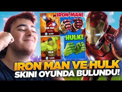 *IRON MAN* VE *HULK* SKİNİ OYUNA GELDİ! (Fortnite Türkçe)