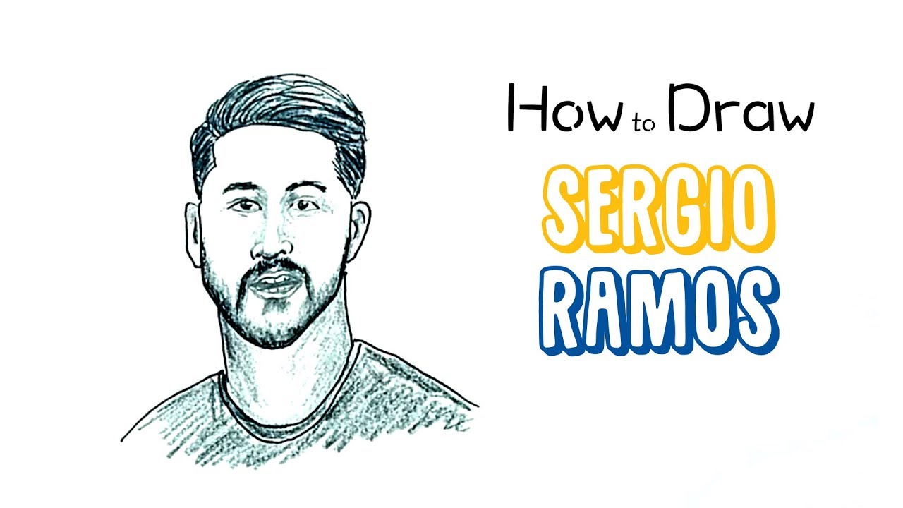 How to Draw Sergio Ramos - YouTube