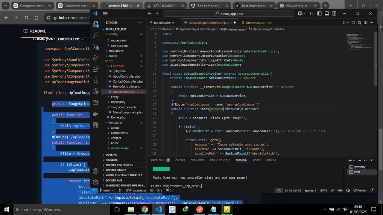 Utilisation de UploadImageBundle pour uploader de facilement image en symfony - YouTube