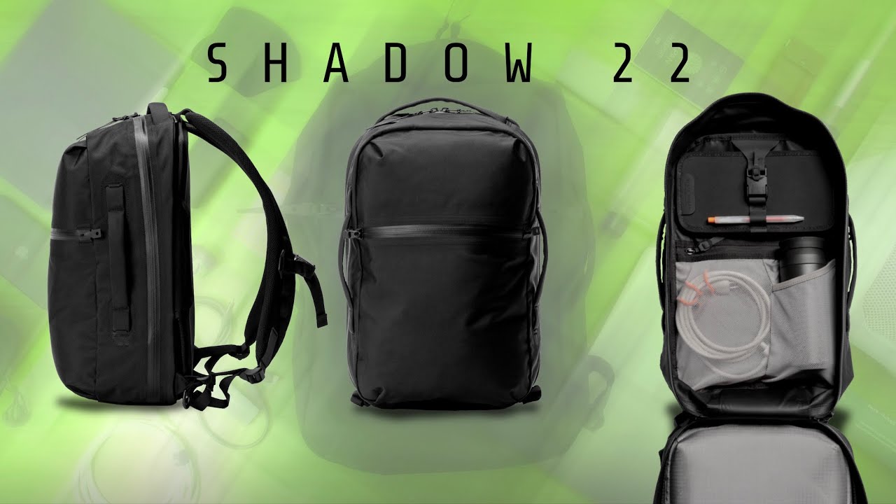 BLACK EMBER SHADOW 22 / Minimal Design Accessible Backpack - Backpacking:vol.122 - YouTube