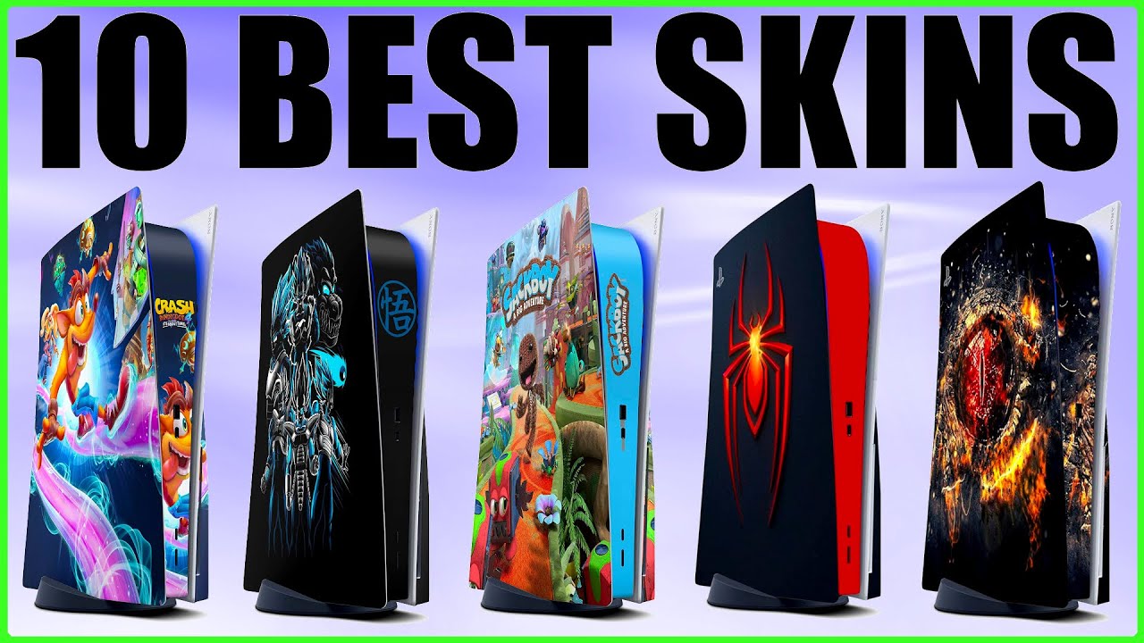 TOP 10 Sony PS5 Skins - (CUSTOM FACE PLATE / SHELL) - YouTube