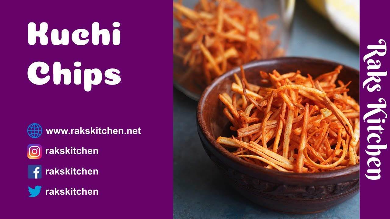 Kuchi chips, crispy addictive snack (cassava/ kappa kizhangu) - YouTube