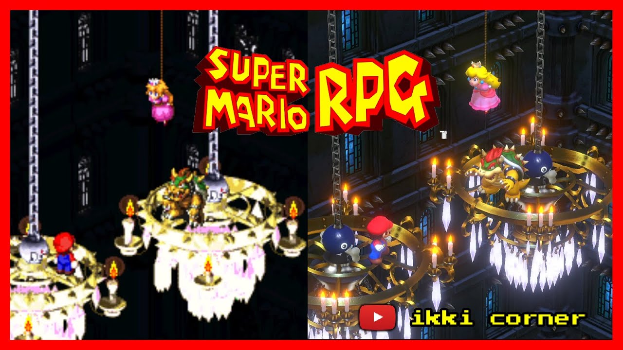 Super Mario RPG - Bowser Boss Battle (SNES VS Nintendo Switch) - YouTube