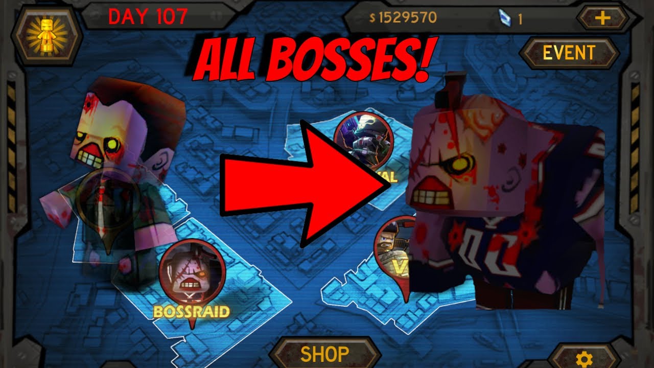 Every boss defeated in boss raid | Call Of Mini Zombies Roblox - YouTube