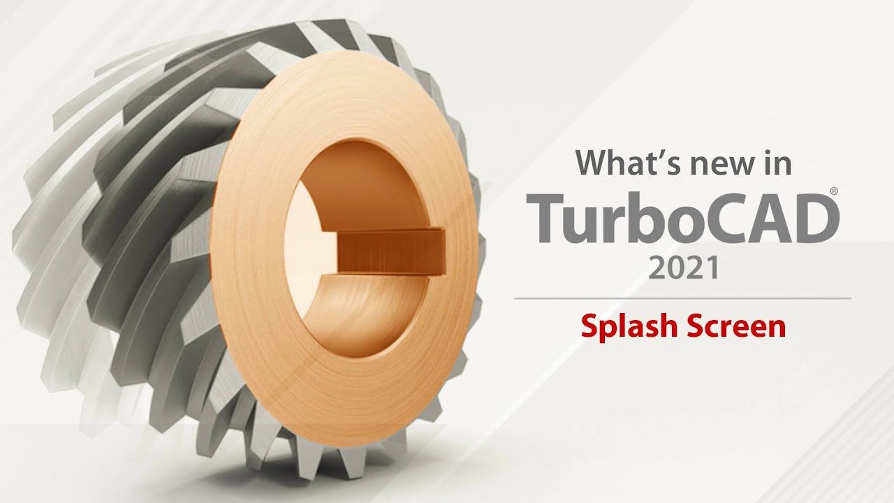 TurboCAD 2021 New Features: Splash Screen - YouTube