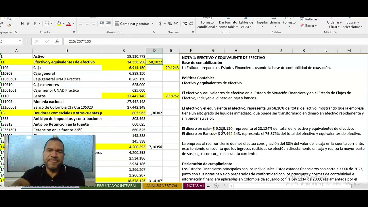 Nota contable del efectivo y equivalentes de efectivo - YouTube
