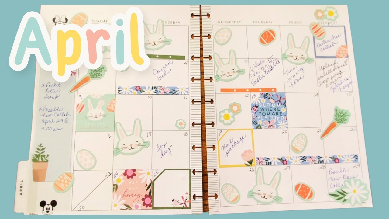 My April Planner Layout #planwithme #happyplanner April 1 2023 - YouTube