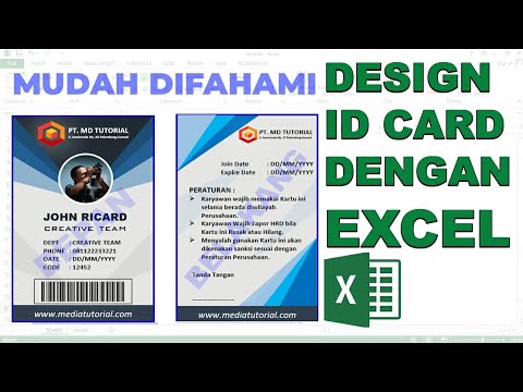 Belajar Membuat ID CARD Dengan Excel - YouTube